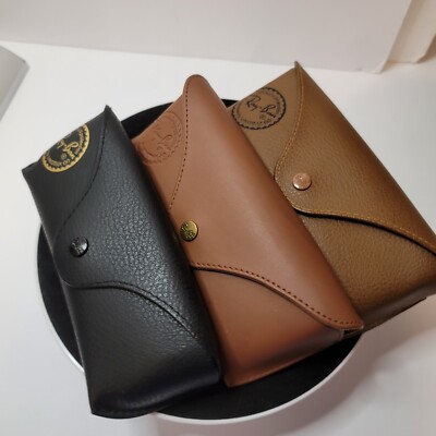 Ray-Ban Pebbled Soft Black Brown Sunglass Cases LOT OF 3 | eBay