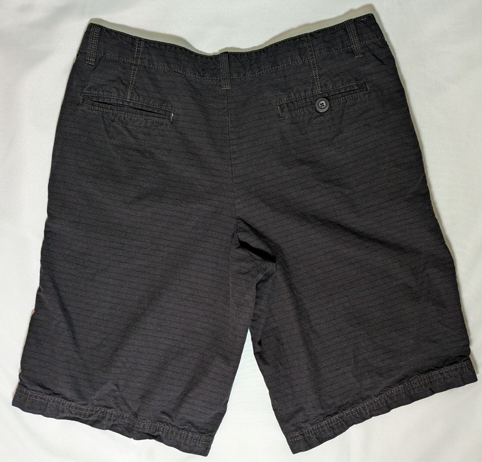 Ocean Pacific Mens Chino Shorts Size 36 Dark Gray with Pinstripes | eBay