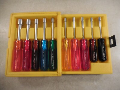 Xcelite HS-6-18 Standard Hollow Shaft 10 Piece Nut Driver Set w/Case ...