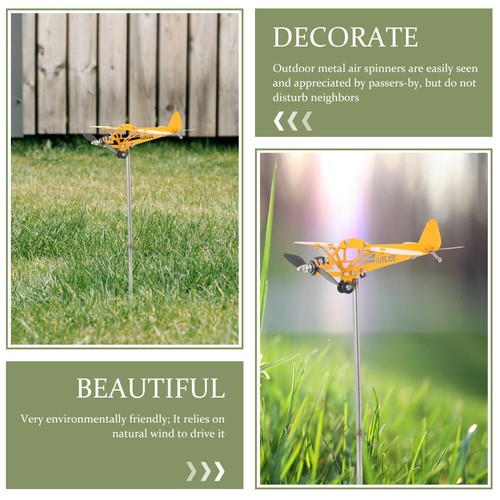 Wind Spinner Windmill Wind Catchers Sculpture Airplane Weathervane Wind ...
