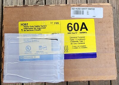 Square D H362 Heavy Duty Safety Switch Series F05 | eBay