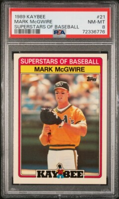 1989 KAYBEE SUPERSTARS OF BASEBALL 21 MARK MCGWIRE PSA 8 NM / MINT | eBay