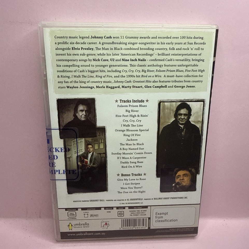 BRAND NEW! Johnny Cash Greatest Hits - DVD R4 Movie Sealed | eBay