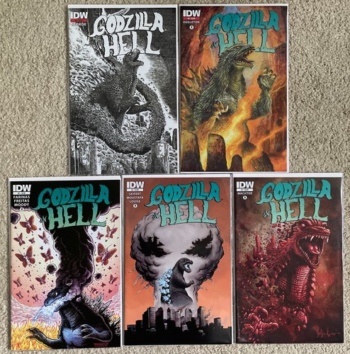 Godzilla in Hell #1-5 Complete Series Set 2015 IDW Comics Lot James Stokoe | eBay