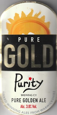 USED CURVED PUMP CLIP FRONT - PURITY BREWING CO - PURE GOLD GOLDEN ALE ...