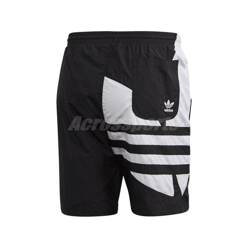 adidas Originals Big Trefoil Track Shorts Running Fitness Workout Black ...