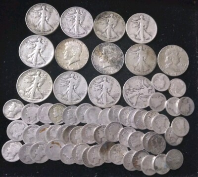 $11.50 FACE VALUE CULL MIXED 90% US SILVER COINS CULLS | eBay