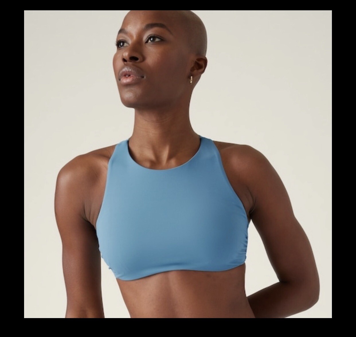 Athleta Size 32D/DD Maldives Bra Cup Bikini Top Skylark Blue #405827 | eBay