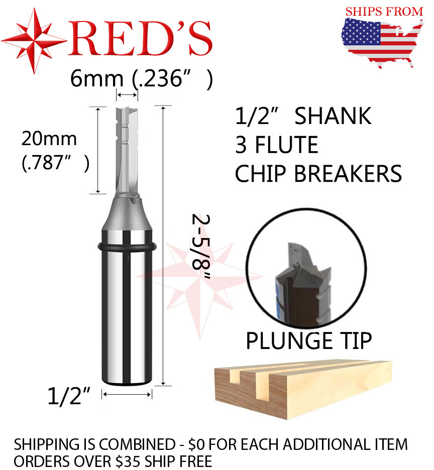 Tideway IND LC01180620 6mm X 20mm Straight chip breaker 1/2 shank ...