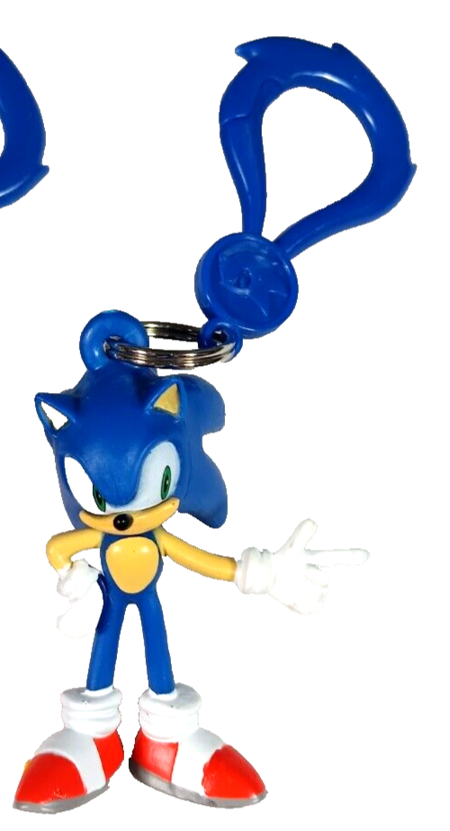 Sonic the Hedgehog Backpack Hanger Keychain : Complete Set of 6 RARE ...
