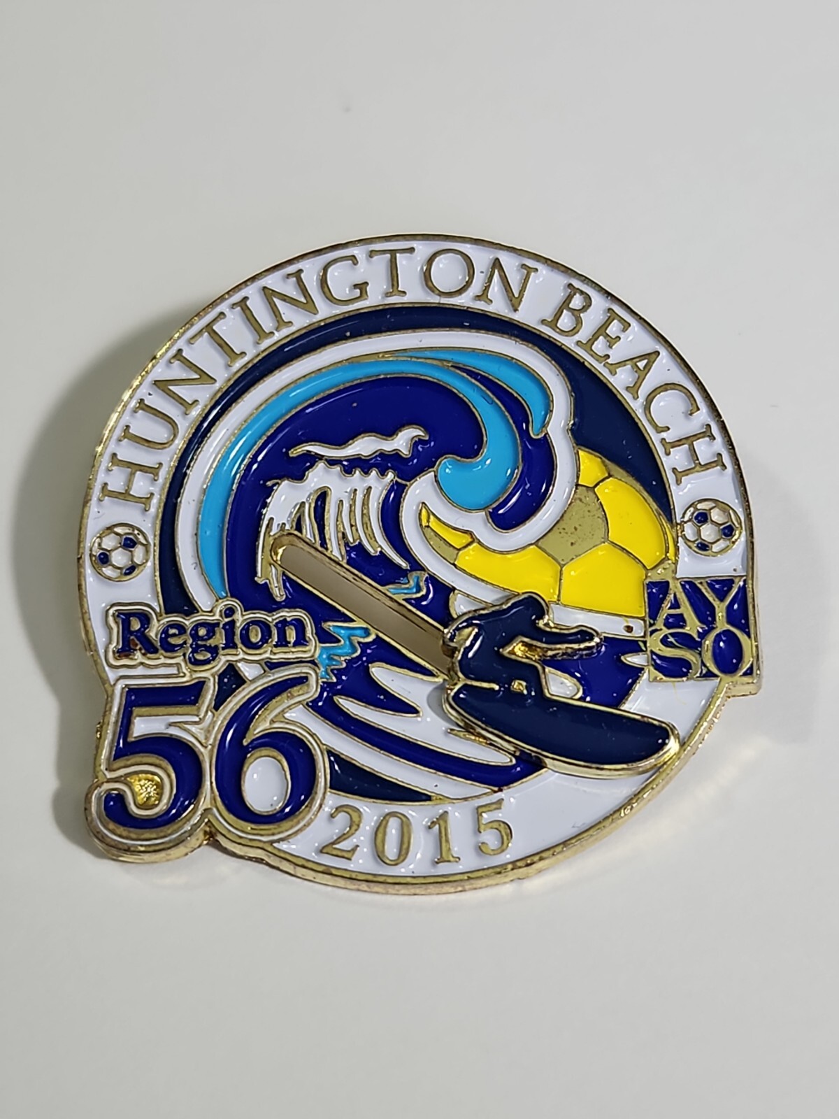 Huntington Beach AYSO Region 56 Lapel Pin American Youth Soccer ...