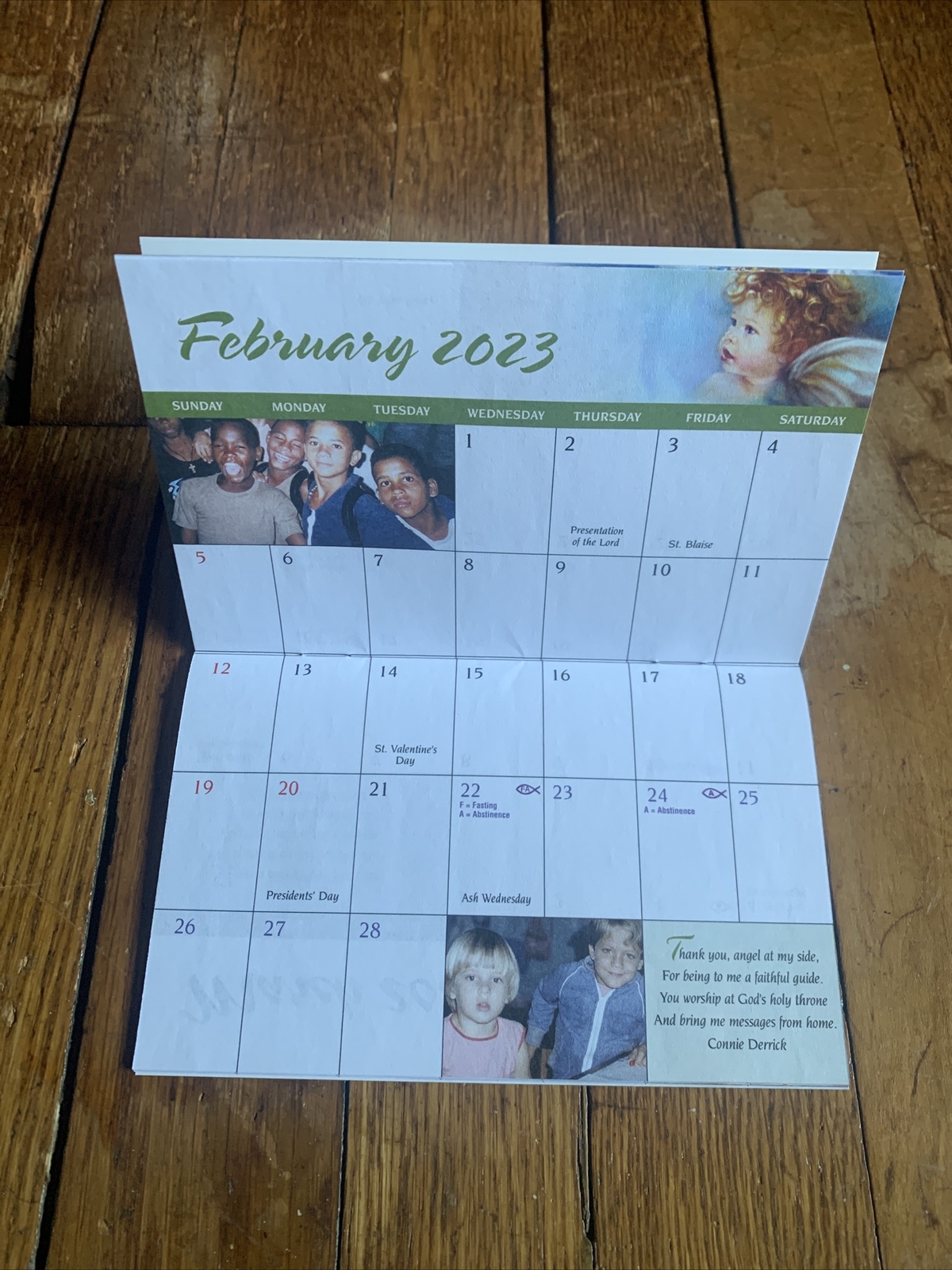 Salesian missions 2023 12 mini calendar date book | eBay