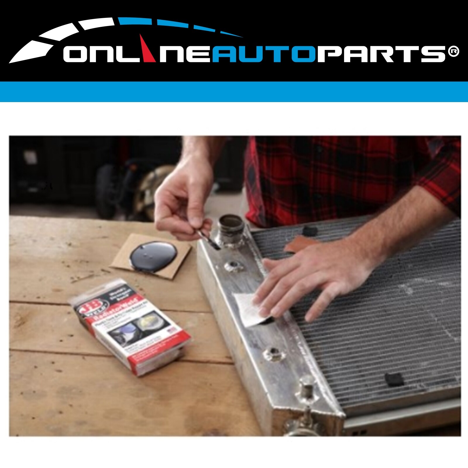 JB Weld Plastic Radiator Tank Weld Repair Kit Water Fluid Tank Leaks JB ...