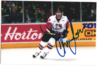 Chris Lawrence Autographed 4x6 Color Photo Mississauga IceDogs #9 A | eBay