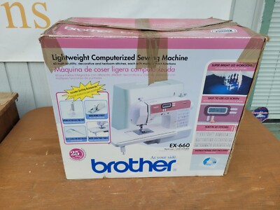 Brother EX-660 Computerized Sewing Machine with 60 Built-in Stitches ...