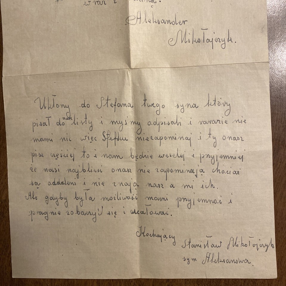 1946 Polish Letter from Poland to New Britain Connecticut CT Post WW2 ...