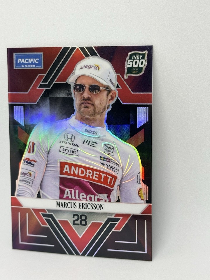 Marcus Ericsson 2025 Indy 500 Parkside Indycar Pacific #31 Red Parallel ...