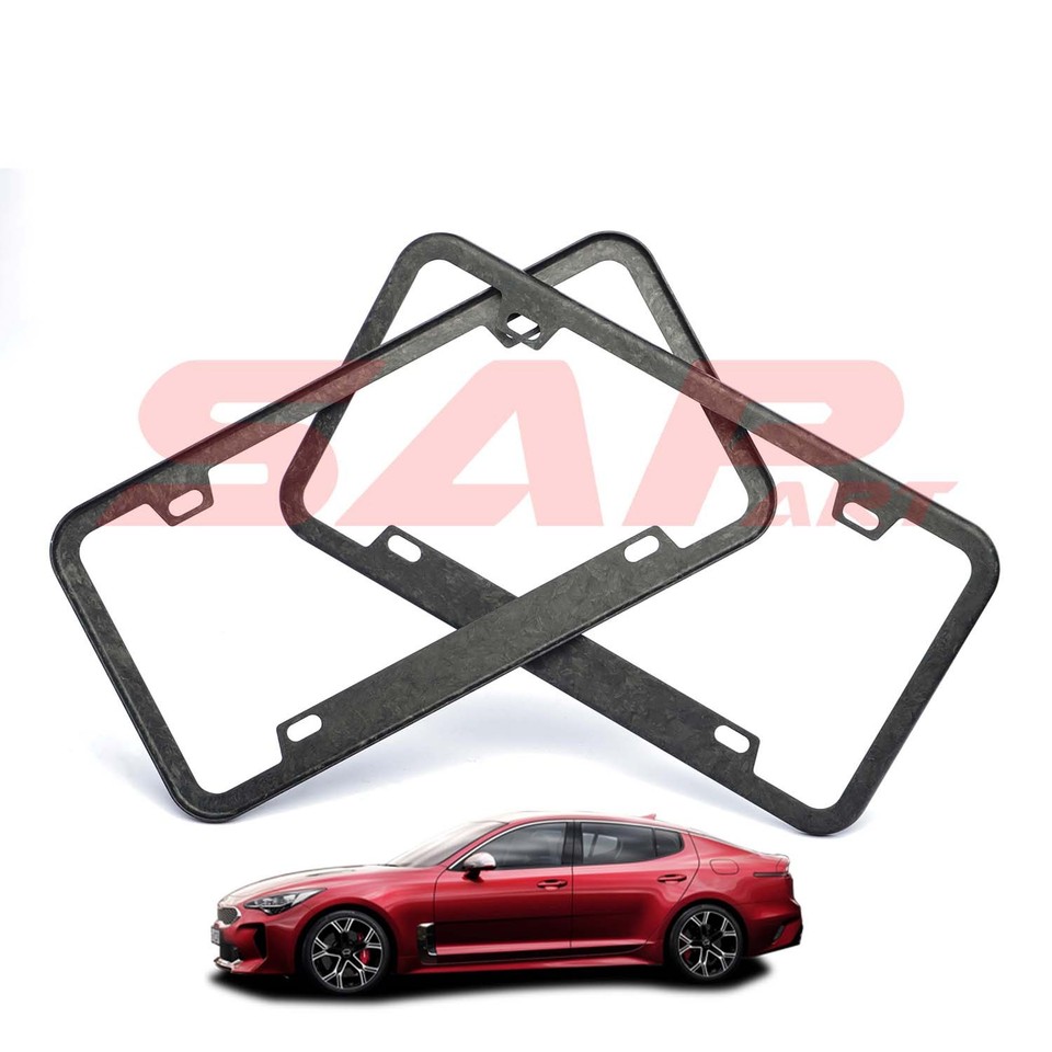 SAPart Carbon Fiber Forging Composite License Plate Frame Front Rear ...