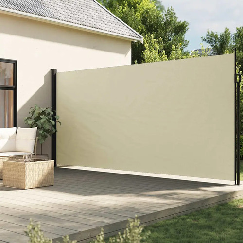 Retractable Side Awning Cream 200x300 cm Outdoor Privacy Screen | eBay ...