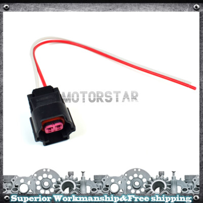 2Pin Fuel Injector Connector Pigtail Plug 06A973722 For VW Golf Jetta ...