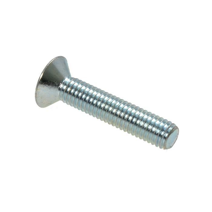 Qty 10 Countersunk Socket Head M12 (12mm) x 40mm Zinc Screw CSK Flat ...