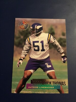 1995 Topps Stadium Club # 164 BRODERICK THOMAS Minnesota Vikings ...