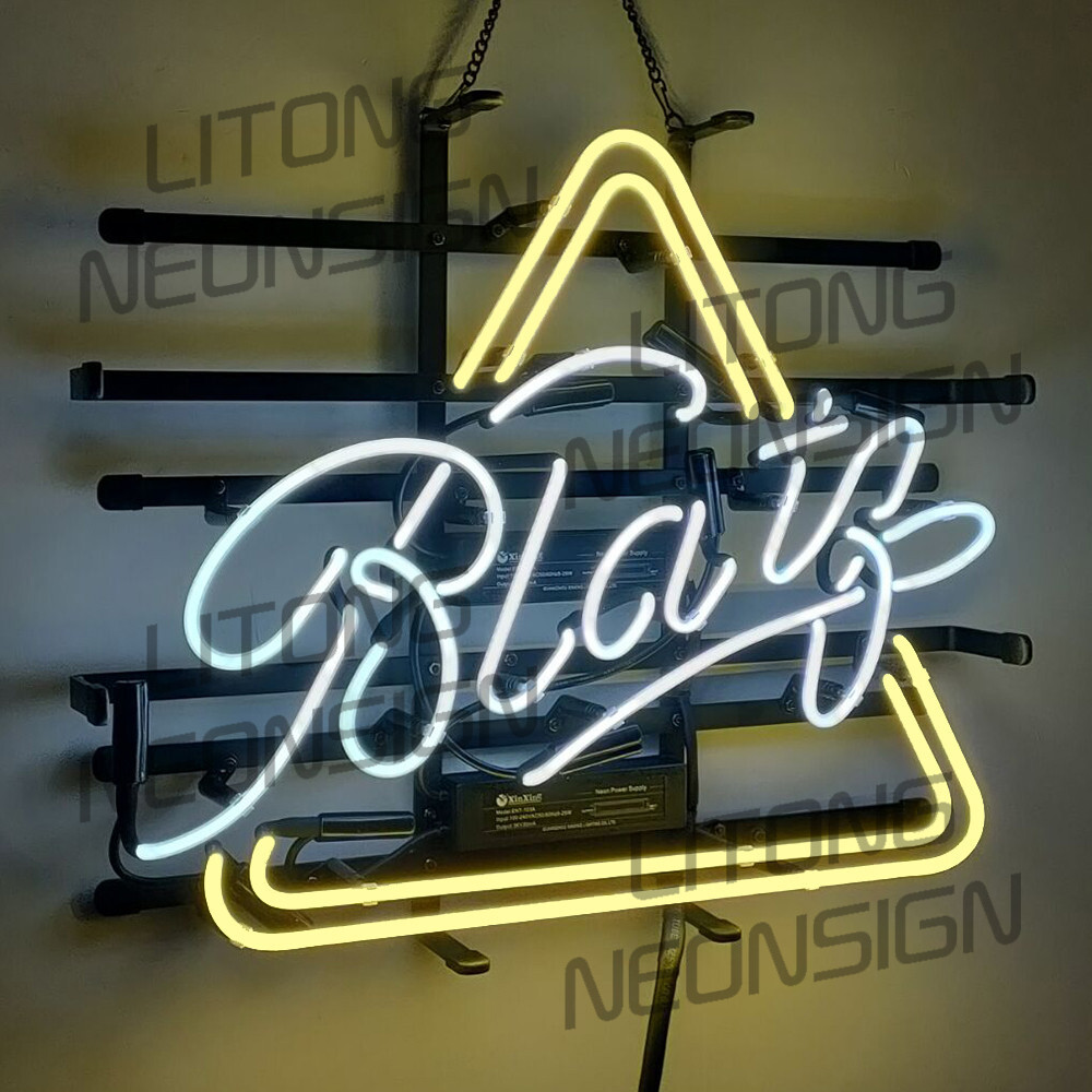 Blatz Beer Double Stroke Neon Sign 17"x14" Beer Bar Store Wall Decor ...