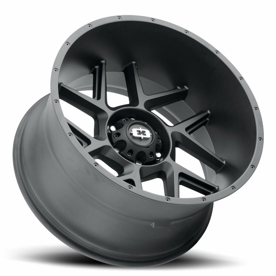 20x10 Vision 360 Sliver 5x127 ET-25 Satin Black Wheels (Set of 4) | eBay