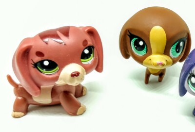 LPS Littlest Pet Shop Lot 2 Dachshund Figures #3601 #3297 Mommy Dog | eBay