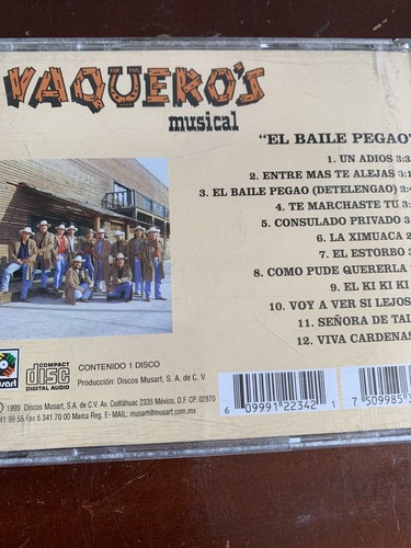 Bailar La Cumbia Con by Vaquero's Musical (CD, 2004) for sale online | eBay