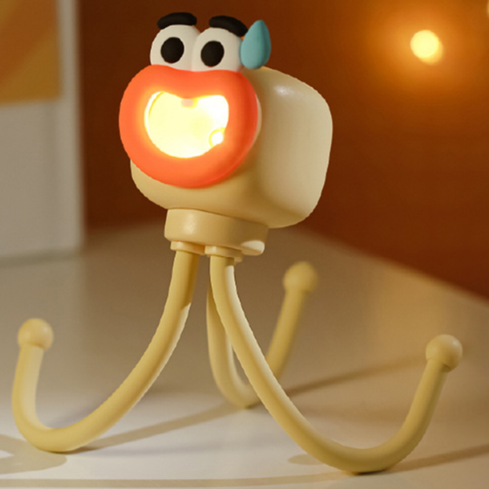 Funny Cute Octopus Night Lamp Stand-up Light Versatile Eye-friendly ...