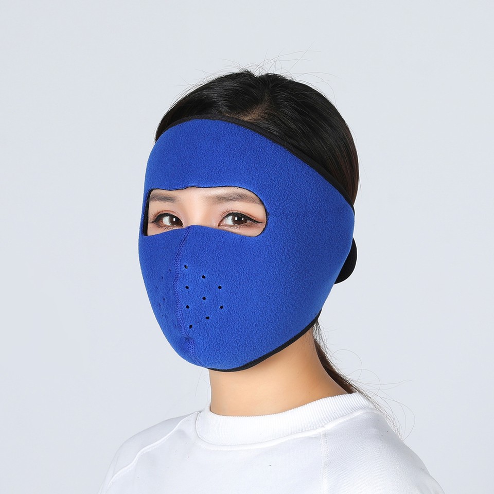 Winter Fleece Ski Mask Cycling Full Face Mask Cold Weather Warm ...