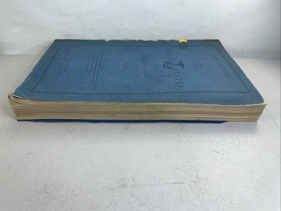 RARE Navy Register United States Civil War Year 1865 Book US USN ...