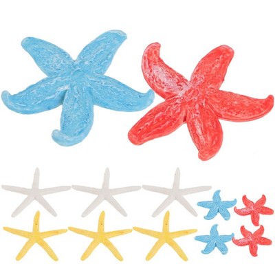 12 Pcs Resin Craft Sea Star Fish Tank Decor Ocean Animal Figurine ...