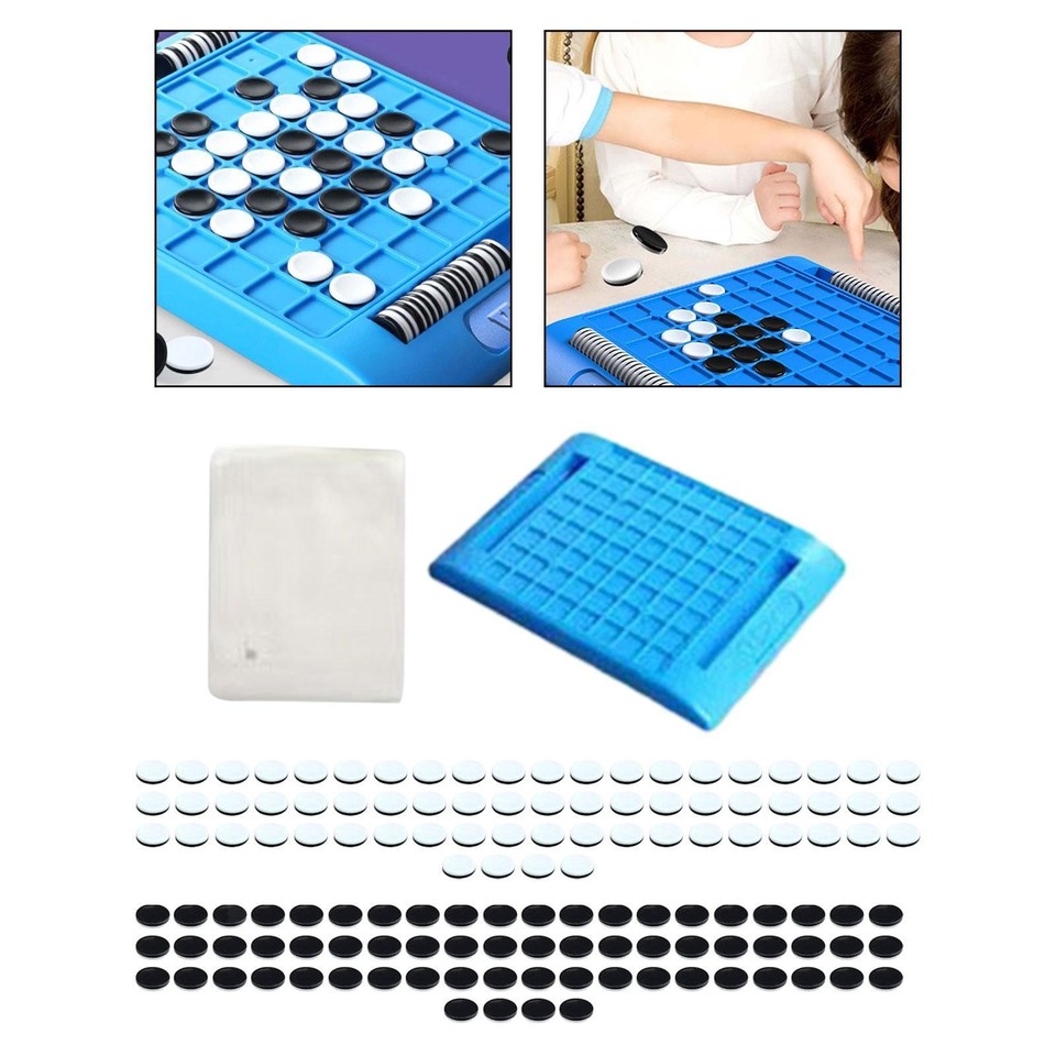 Reversi Board Game Set Portable Interactive Toy for Travel Picnic Party ...