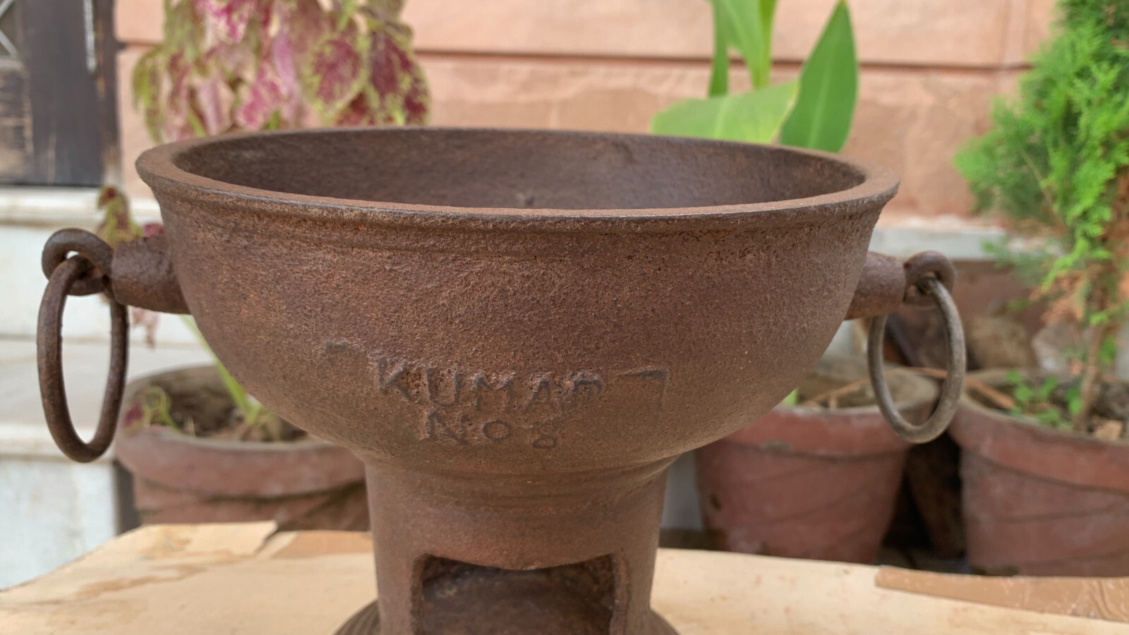 Antique Old Iron Bid Charcoal Cooking Gas Stove Sigdi Barbecue Tandoor ...