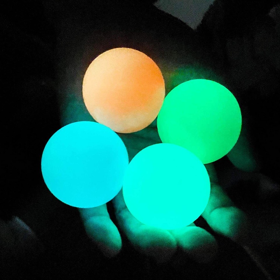 8PCS / 4PCS Sticky Balls Ceiling Stress Relief Stress Kid Luminous ...