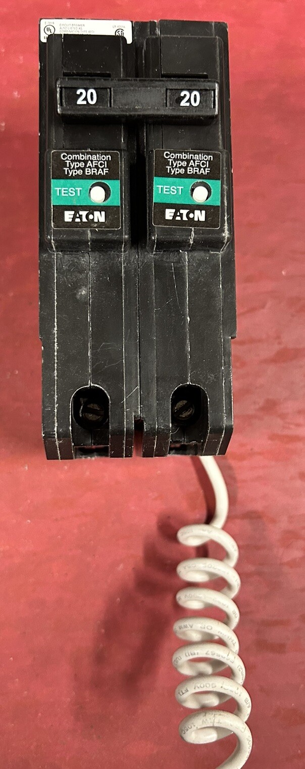 Eaton BRL220CAF Plug-In Mount Type BR Combination Arc Fault Circuit ...