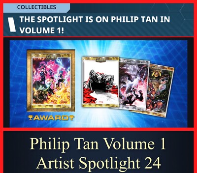 PHILIP TAN VOLUME 1 ARTIST SPOTLIGHT ‘24-TWO BRONZE SETS-TOPPS MARVEL ...