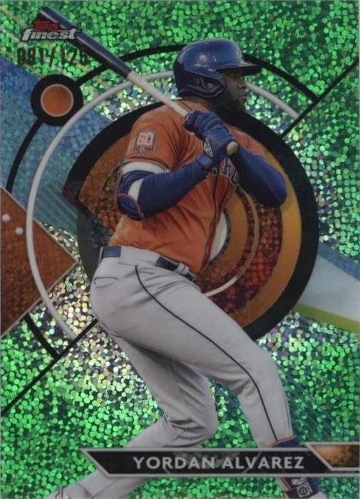 2023 Topps Finest - Yordan Alvarez #61 Green Speckle Refractor /125 for ...
