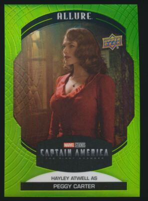 2022 Marvel Allure Green Quartz #10 Hayley Atwell Peggy Carter 70/99 ...