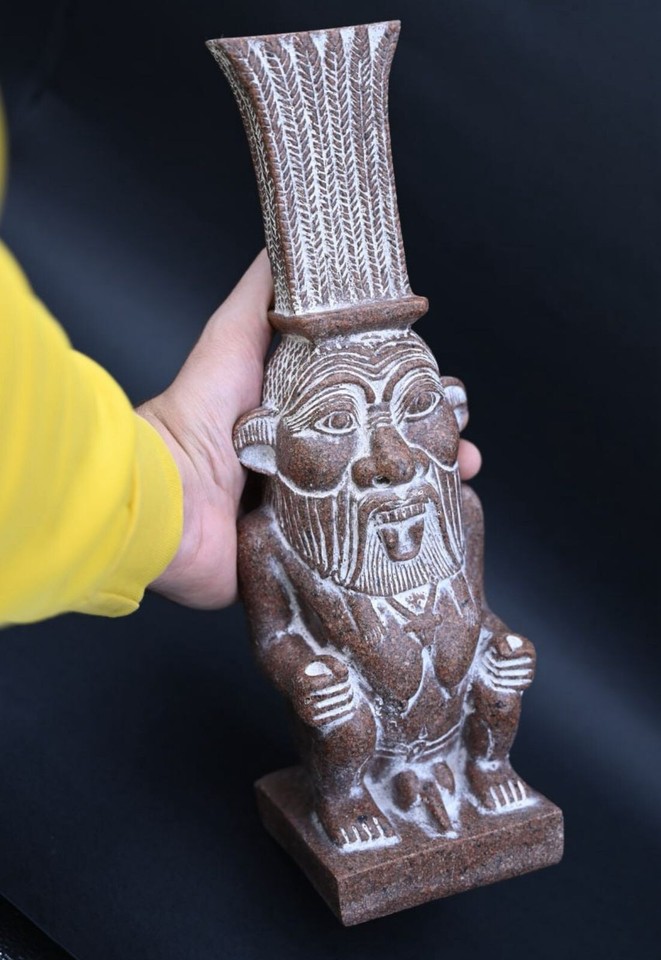 Authentic statue Egyptian Antiquities Rare of God Bes God Of Fun ...