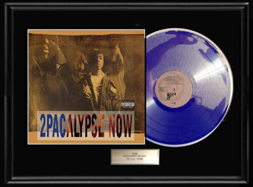 2PAC TU PAC WHITE GOLD SILVER PLATINUM TONE RECORD LP VINYL ALBUM NON ...