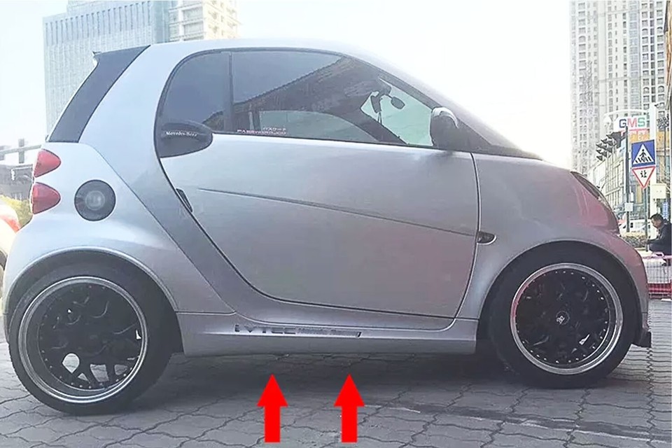 Fit for 2009-2014 Smart fortwo W451 Atuo body kit side skirt trim panel ...