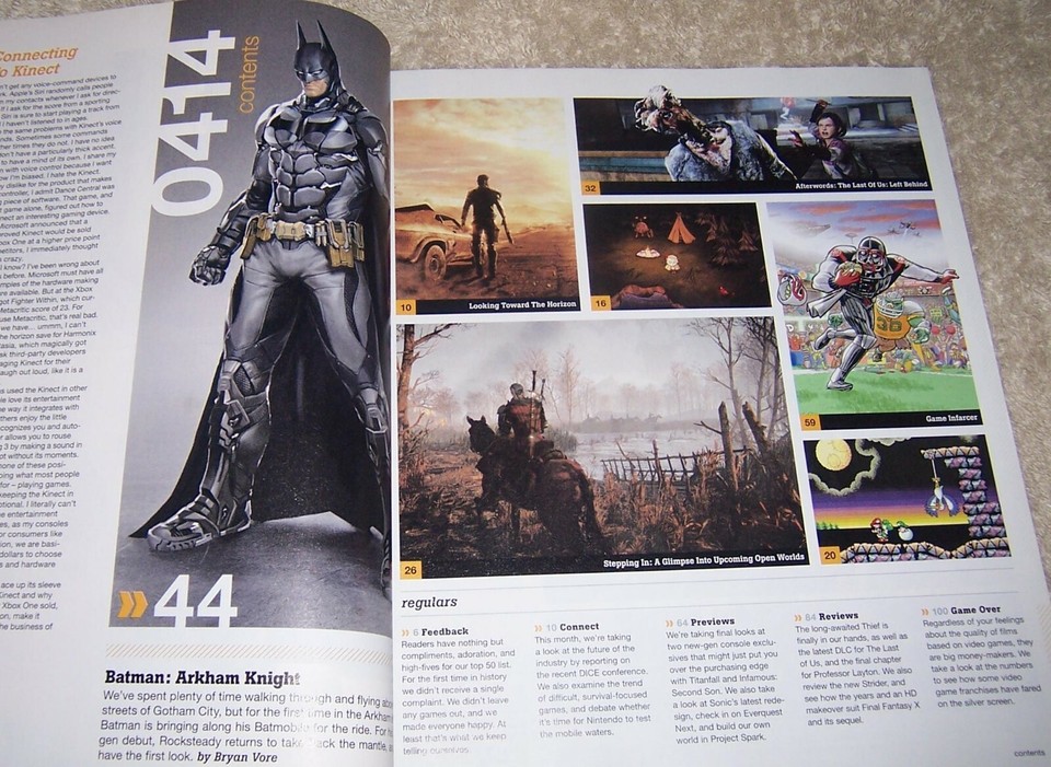 Game Informer Video Game Magazine April 2014 Batman Arkham Knight | eBay