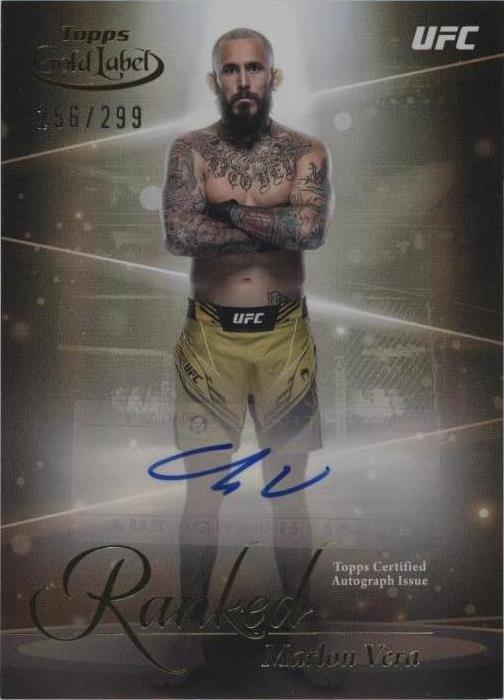 2024 Topps Gold Label UFC - Ranked Ink Autographs Marlon Vera #RIK-MVE ...