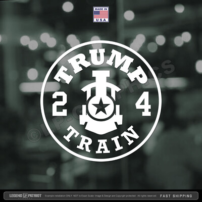 TRUMP TRAIN 2024 Decal - america great patriot car sticker sign ultra ...