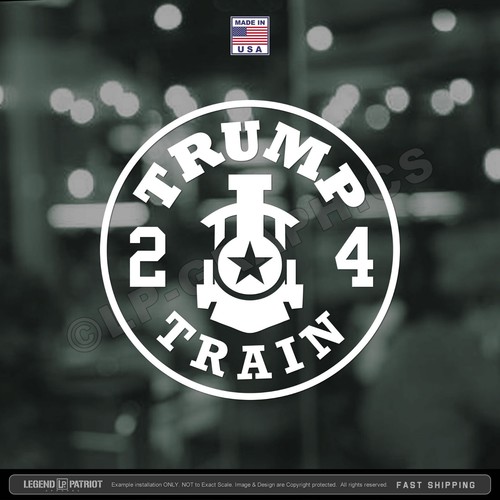 TRUMP TRAIN 2024 Decal - america great patriot car sticker sign ultra ...