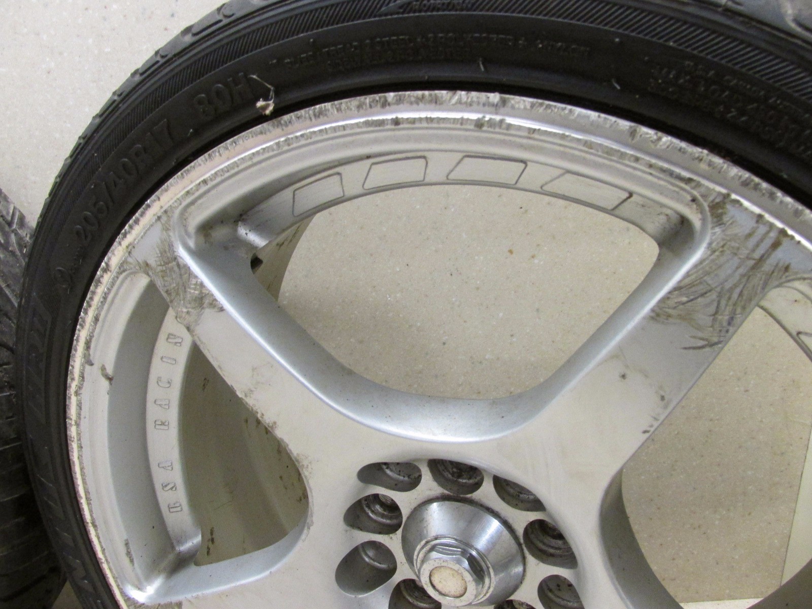 17" BSA RACING SET OF 4 RIMS WHEELS MUSTANG SVT KUMHO TIRES 205/40/17 ...