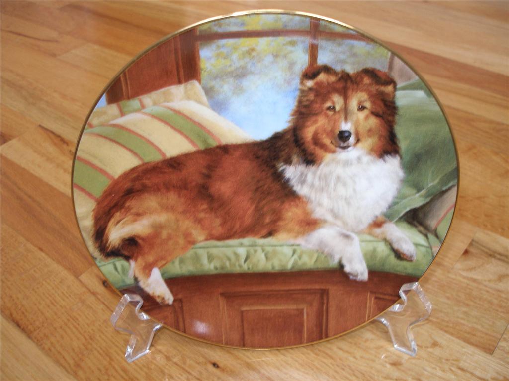 Danbury Mint Shetland Sheepdog Luxury Seat Plate MINT | eBay